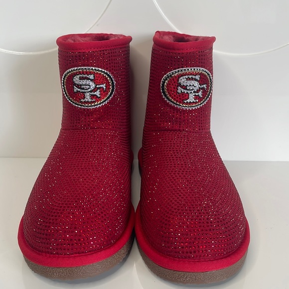 Cuce Shoes | Shoes | Nfl San Francisco 49ers Crystal Boot | Poshmark